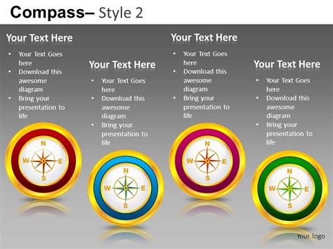 Compass Style 2 Powerpoint Presentation Slides Db Template