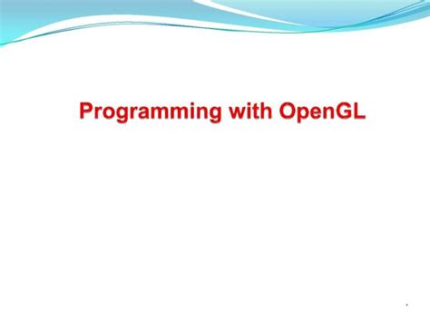 PDF Open Gl Basics DOKUMEN TIPS