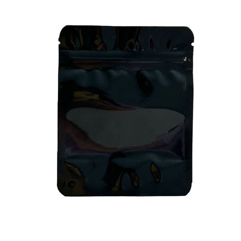Plain Black 3 5g Mylar Bags Black Mylar Bag