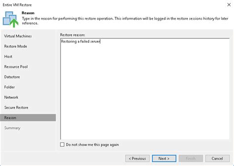 Performing Entire VM Restore Veeam Cloud Connect Guide