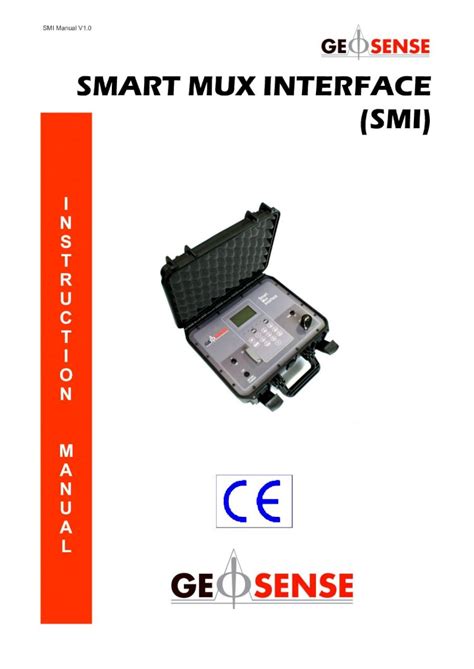 PDF SMART MUX INTERFACE SMI Geosense Digital Smart Mux DMUX Tilt Array MUMS Digital