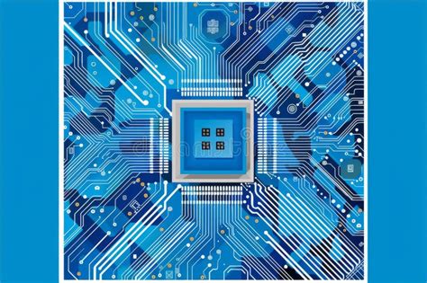 Microchip Circuit Pattern Stock Illustrations Microchip Circuit Pattern Stock