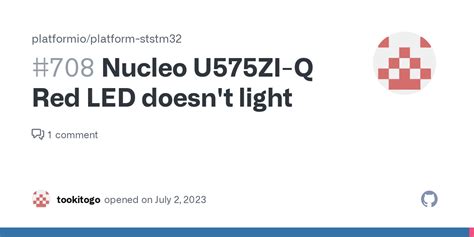 Nucleo U575zi Q Red Led Doesnt Light · Issue 708 · Platformio