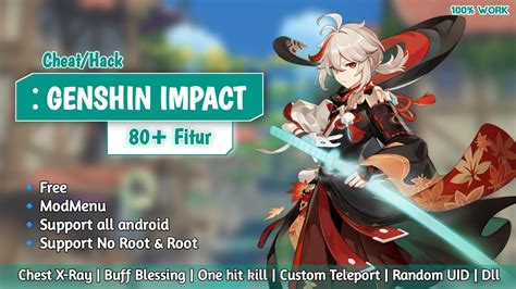 Cheat Genshin Impact Android 80 Fitur Modmenu Free No Root Youtube