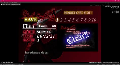 Bug Impossible To Save Dmc Ntsc Uc On Latest Pcsx2 Sse 173641 With