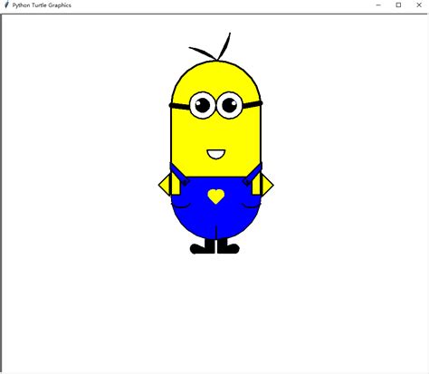 Python海龟绘图 小黄人 Csdn博客