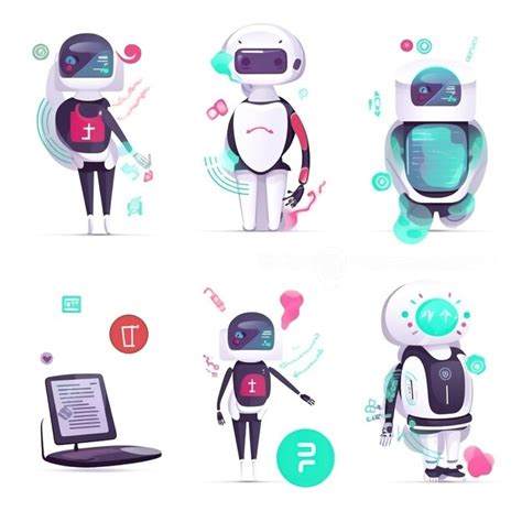 Premium Ai Image Chat Bot Set Using And Chatting Artificial