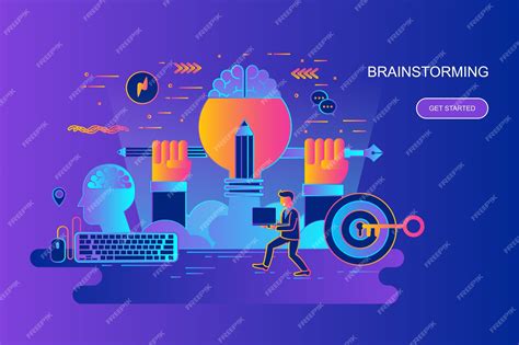 Premium Vector Modern Gradient Flat Line Concept