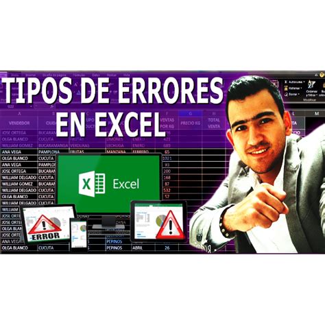 Tipos De ERRORES Y Como CORREGIRLOS En Excel N A DIV 0 VALOR N D NUM Aprende Y
