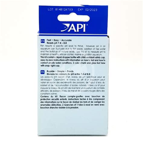 Api High Range Ph Test Kit Color Chart Seller Online Th