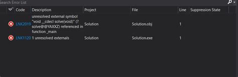 C LNK Error For Visual Studio Unresolved External Symbol Stack Overflow