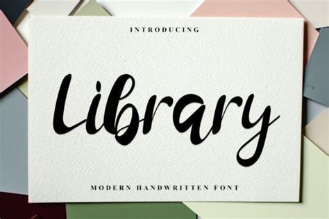 Library Font The Handwritten Typeface You Need Font Canyon