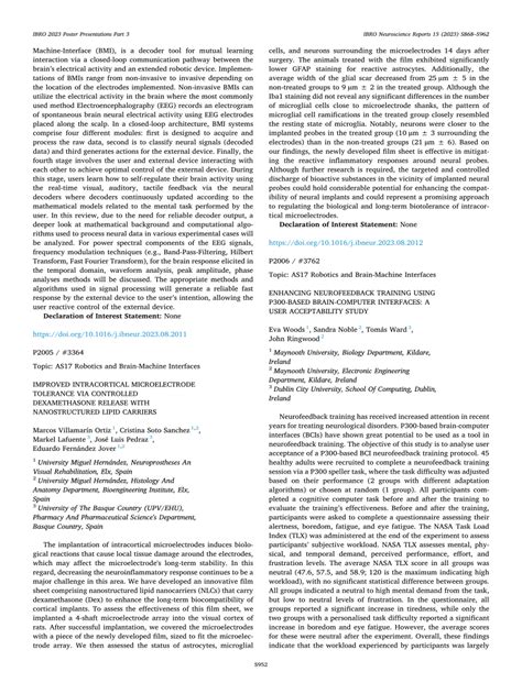 Pdf Enhancing Neurofeedback Training Using P300 Based Brain Computer Interfaces A User