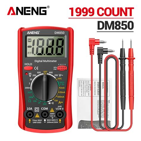 Aneng Dm850 Digital Multimeter 1999 Counts Acdc Votage Tester Aneng