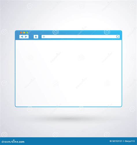 Opened Browser Window Template On Light Background Stock Vector Illustration Of Element Data