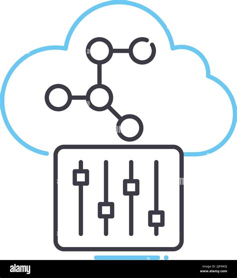 Netwrok Controller Line Icon Outline Symbol Vector Illustration