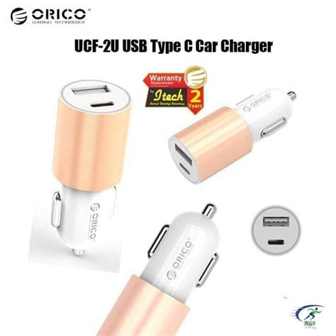 Jual Orico Ucf U Usb Type C Car Charger With Type C And Usb A Outputs Shopee Indonesia