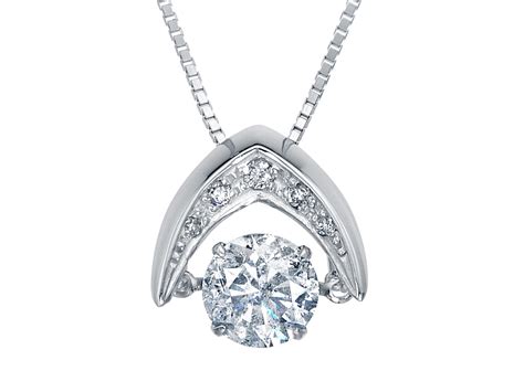 ダンシングストーン トゥインクルセッティング プラチナ製 ダイヤモンド ネックレス（1037ct・脇石005ct・gカラー・i1クラス
