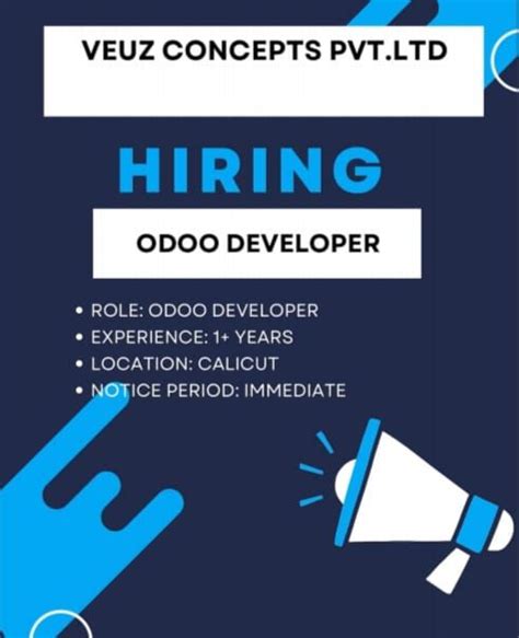 Honey Cijil On Linkedin Odoodeveloper Immediatehiring