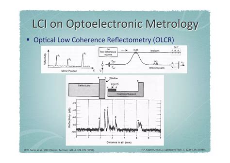 Low Coherence Interferometry From Sensor Multiplexing To Biomedical Imaging Pdf Physics