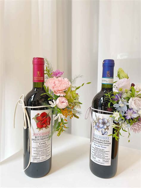 특별한 날을 위한 와인병 플라워 데코 솜씨당