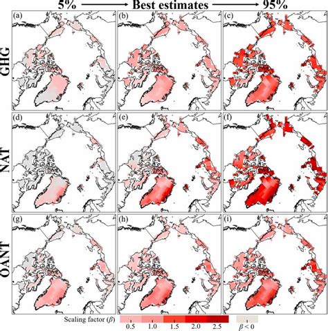 Spatial Patterns Of The Scaling Factors By Which The Simulated Arctic