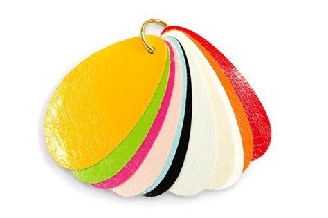 Color Samples Of Leather Isolated On White Background 12347290 Stock