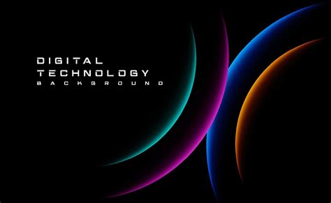 Digital Technology Worldwide Global Network Internet Connection Colorful Background Abstract