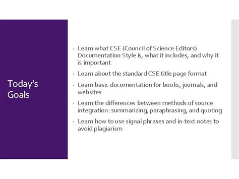 Cse Style 8 Th Edition The Basics University