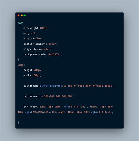 Create Realistic Egg Using Html And Css