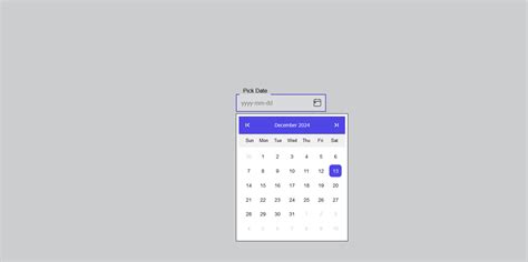 Modern Date Picker Component By Neil Wilson On Dribbble