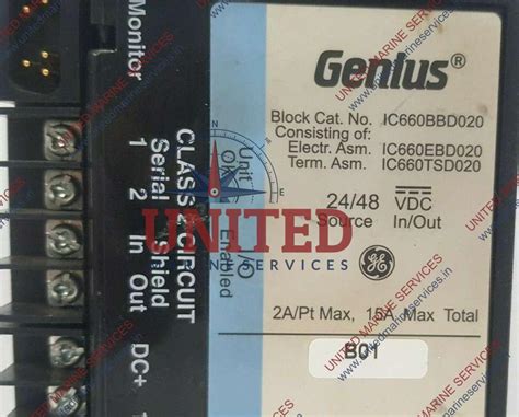 Genius Class 2 Circuit Ic660ebd020y United Marine Services