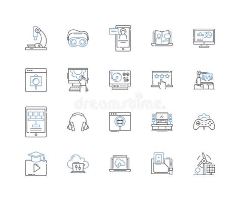 Information Security Line Icons Collection Confidentiality Encryption Authentication