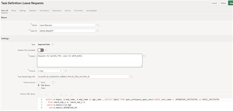 Unable To Get Subject For An Apex Task Into Unified Task List Oracle