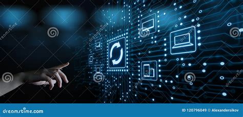 Update Software Computer Program Upgrade Business Technology Internet Concept Stock Image