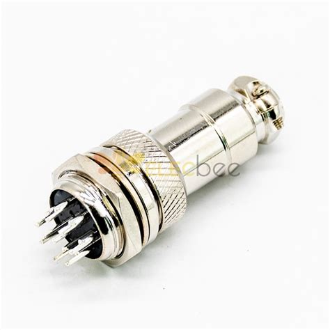 Gx16 Aviation Connector Male And Female One Pair 8pin Straightpanel