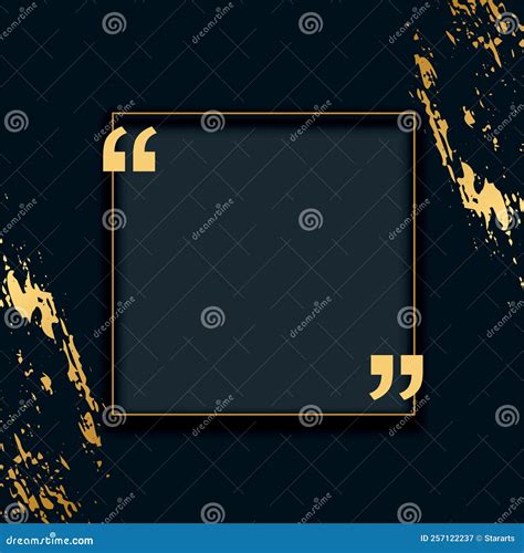 Premium Creative Quote Box Template With Text Space Stock Vector Illustration Of Media