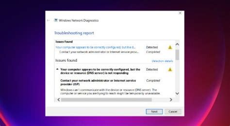 computer appears to be correctly configured but the web proxy is not