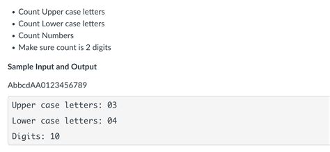 Solved Count Upper Case Letters Count Lower Case Letters