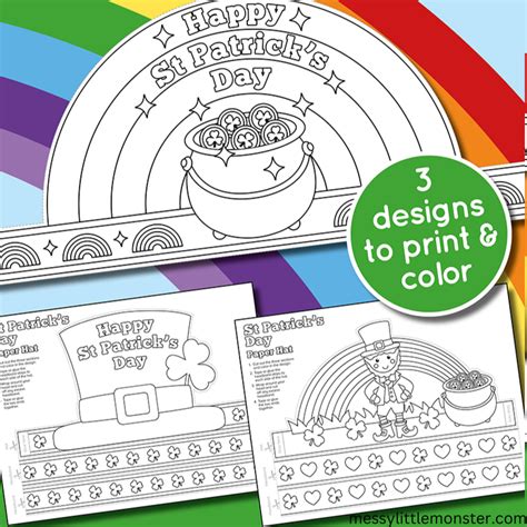 St Patricks Day Hat Craft Messy Little Monster Shop
