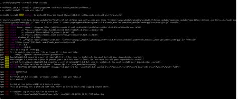 Issue In Npm Installation · Issue 335 · Insidesherpajpmc Tech Task 2