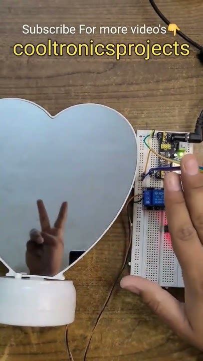 Magic Touch Mirror🪞at Home Shorts Ytshorts Arduinoproject Magic Magicmirror Esp8266project