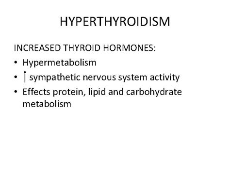 Thyroid Disorders Hyperthyroidism Hypothyroidism Pathophysiology Thyroid Hormone Secretion