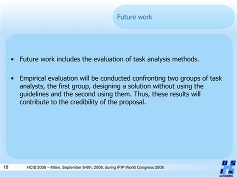 Identification Criteria In Task Modeling Ppt