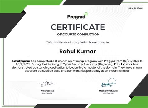 Rahul Kumar On Linkedin Cybersecurity Training Pregrad