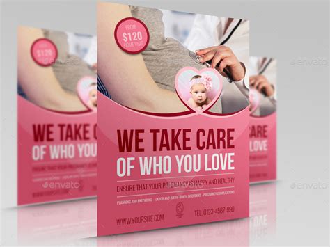 Pregnancy Flyer Template Vol2 Print Templates Graphicriver