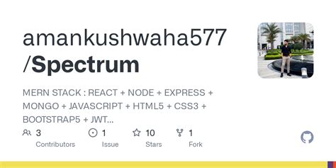 GitHub Amankushwaha Spectrum MERN STACK REACT NODE EXPRESS MONGO JAVASCRIPT