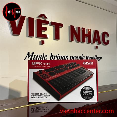 Keyboard Controller Akai Professional MPK Mini MK III 25 key Red Việt Nhạc Center