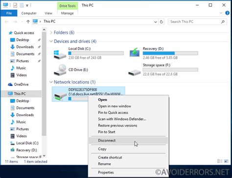 How To Map OneDrive As A Network Drive AvoidErrors