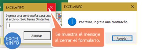 3 Intentos De Contraseña Para Abrir Un Archivo De Excel Y No Poder Usar Si Las Macros Están